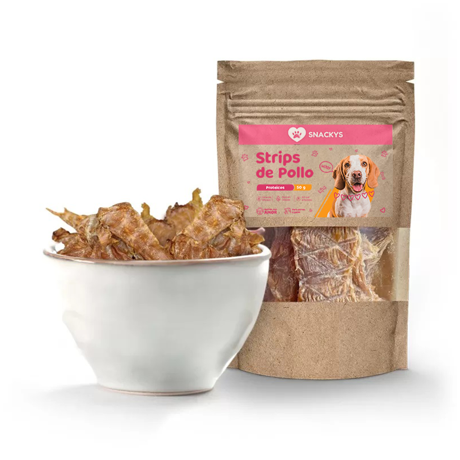 Snacks de Pollo para Mascotas - Snackys Premios Saludables