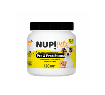 Nup Pets Prebióticos y Probióticos Sabor Pollo Perros y Gatos 60 Dosis - Snackys